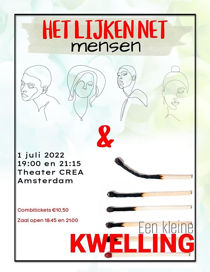 Het lijken net mensen & Een kleine kwelling (combi-voorstelling) – CREA ...